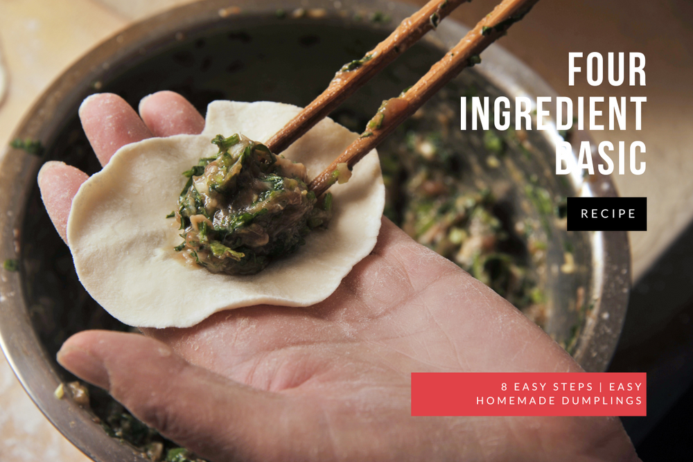 How To Make a Dumpling? Four Ingredient Basic Dumpling Recipe 🥟